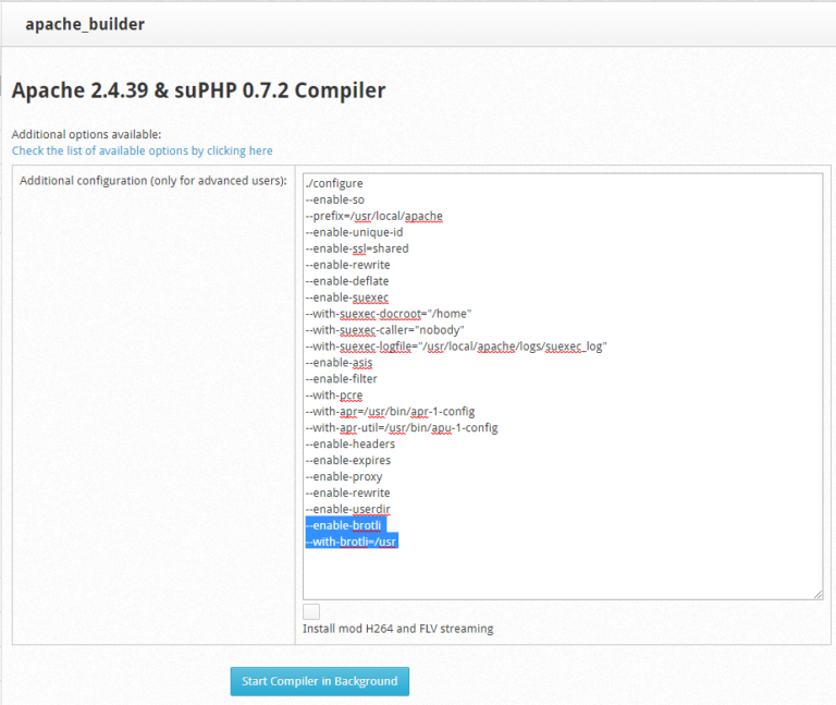 How To Enable Modbrotli Brotli Compression On Apache Web Server On Cwp
